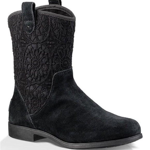 UGG | Shoes | New Ugg Dahlia Lace Suede Western Boot | Poshmark